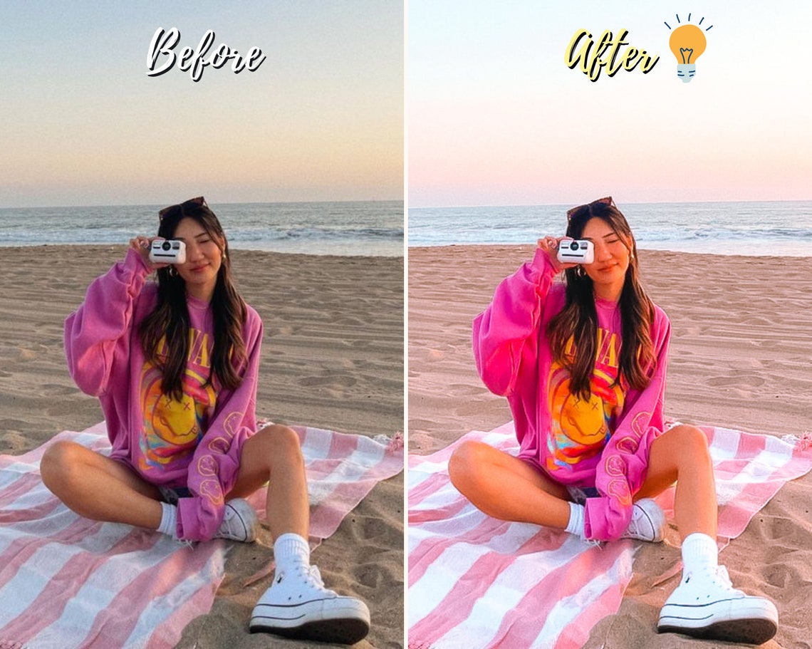10 Preppy Presets for Lightroom Mobile Coconut Girl Presets - Etsy