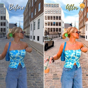 10 Y2K Aesthetic Presets for Lightroom Mobile, Natural Presets, Vibrant Summer Presets, Bright ...