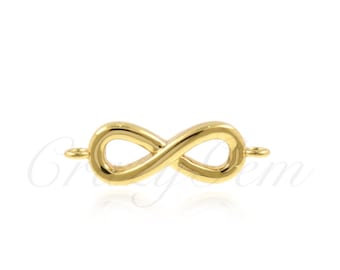 Infinite Symbol Connector, 18K Gold Filled Infinity Charm,symbol ...