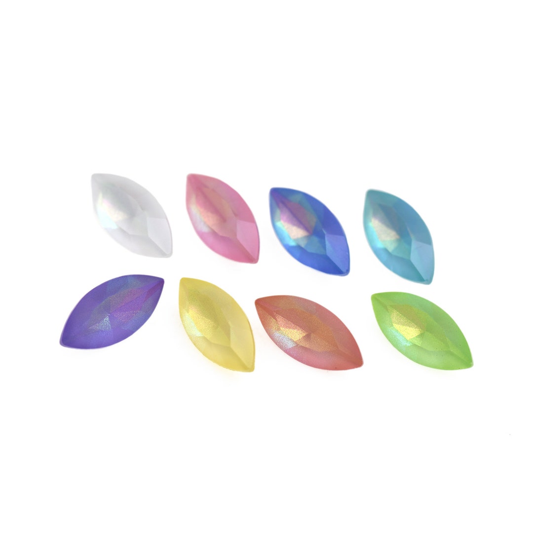 Olive Aurora Crystal Neon Color Glass Rhinestone Multicolor Selection ...
