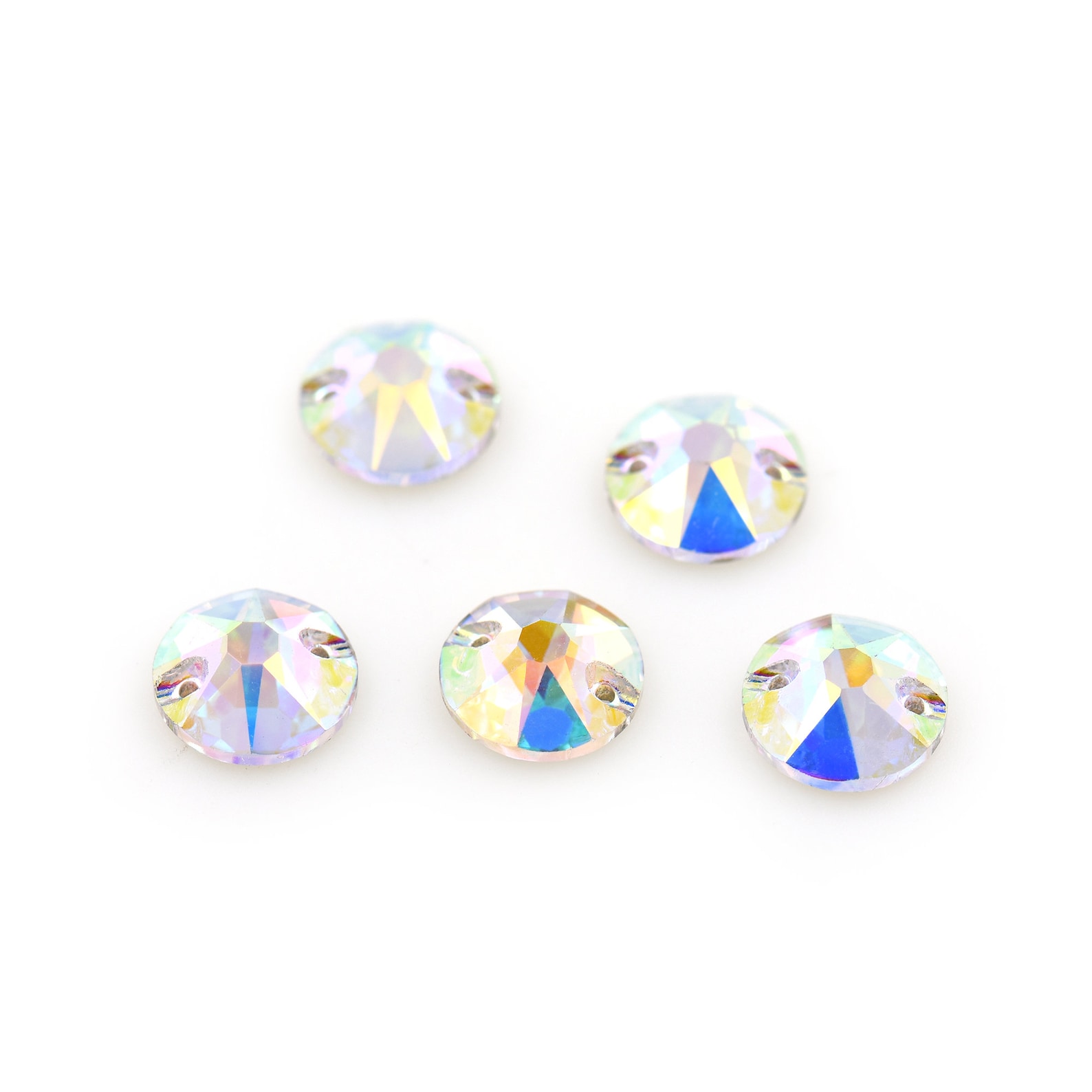 Faceted Cone Round Sew-on Rhinestoneglass Sewing Crystal - Etsy