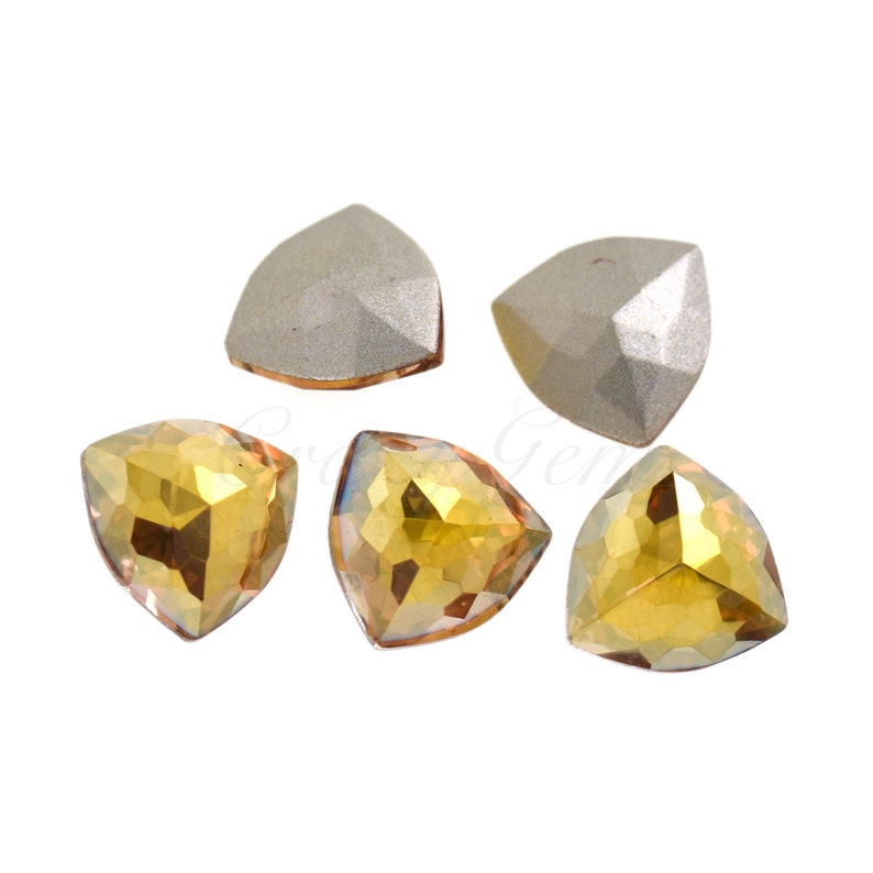 Triangle Pointed Back Crystal Glass Point Back Rhinestone Fancy Stone ...
