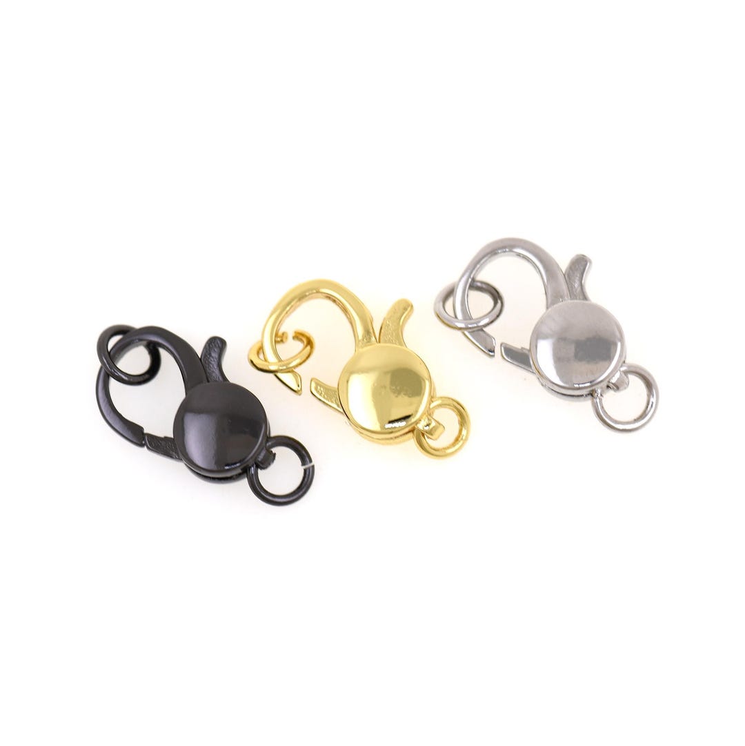 Sleek Dome Head Locking Clasp in 18K Gold Filled, Featuring Functional ...