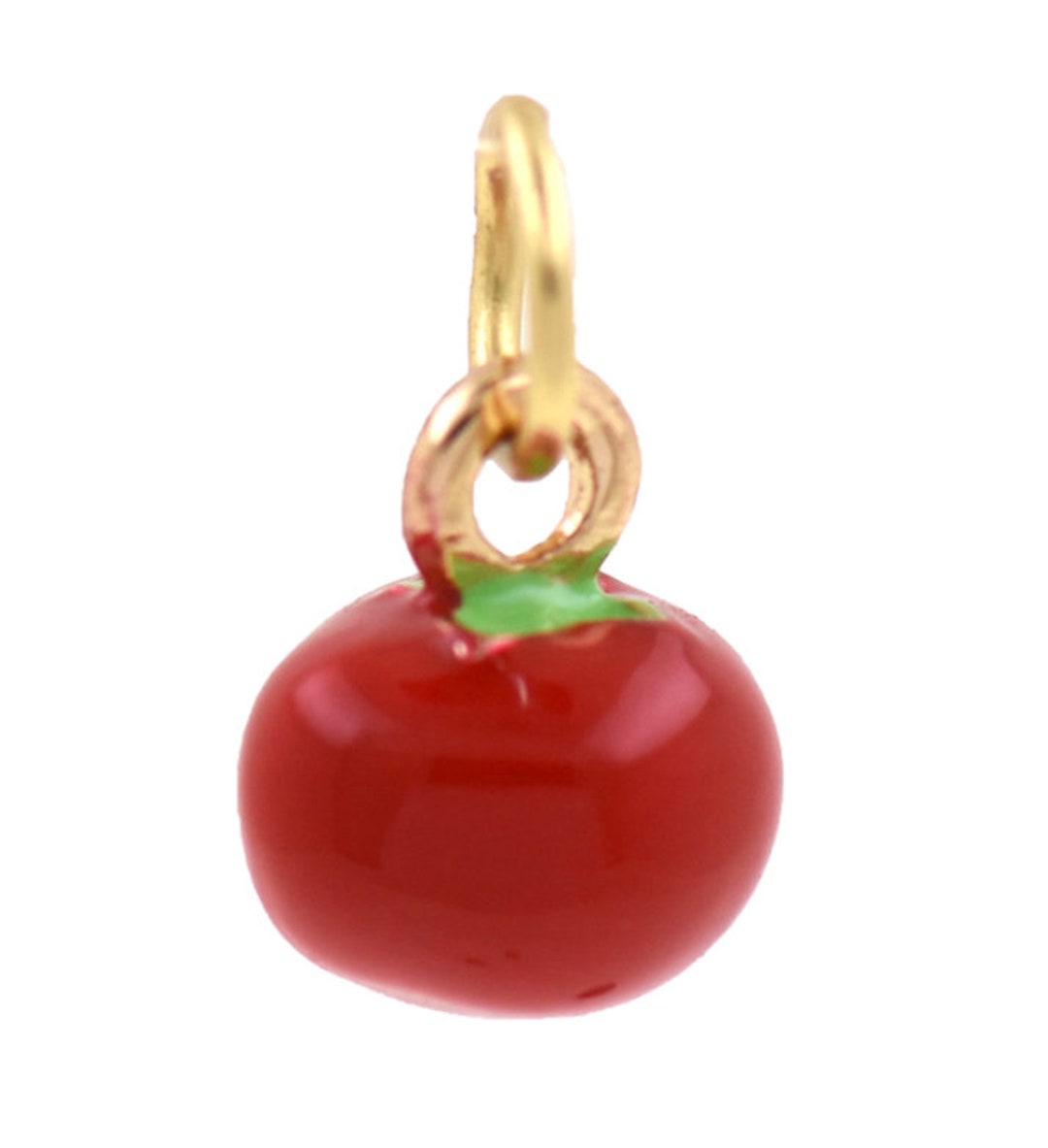 18k Gold Filled Tomato Pendant,cubic Tomato Necklace Charm Jewelry ...