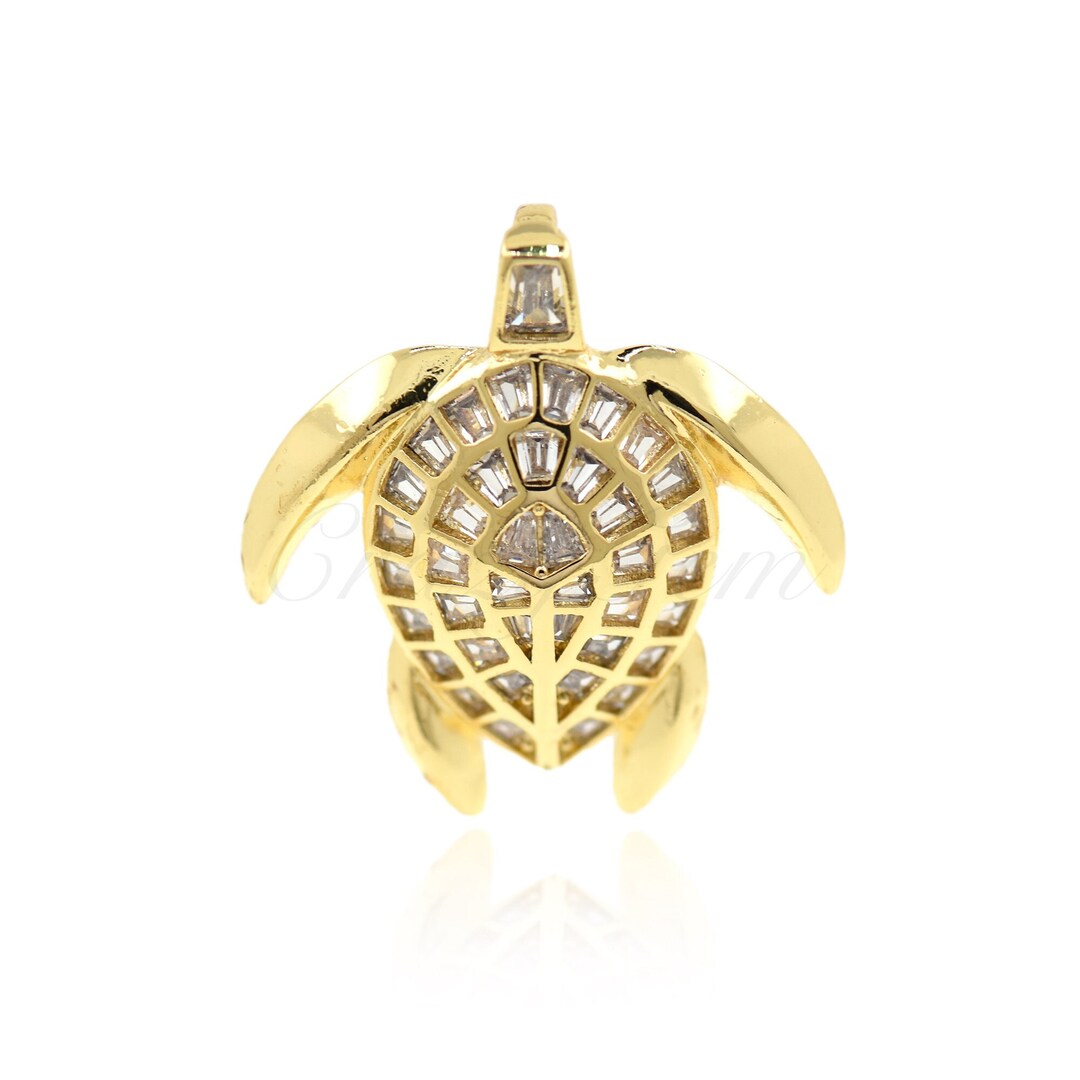 18K Gold Filled Turtle Charm,sea Life Jewelry,animal Necklace, DIY ...