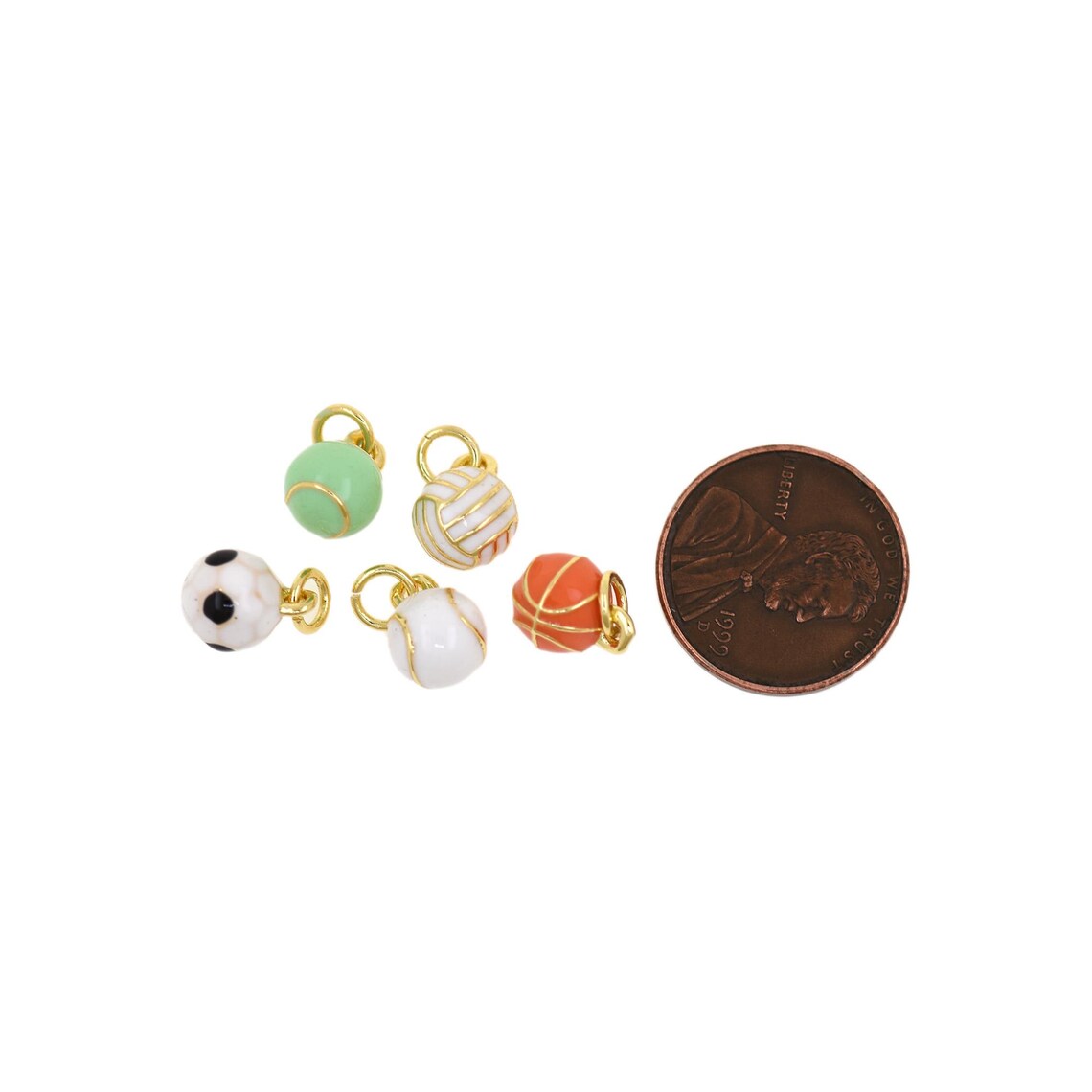 Celebrate Sports With 18K Gold Filled Ball Charms Featuring Soccer ...