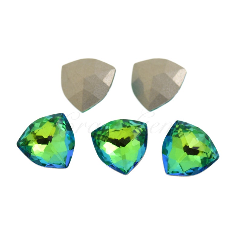 Triangle Pointed Back Crystal Glass Point Back Rhinestone Fancy Stone ...