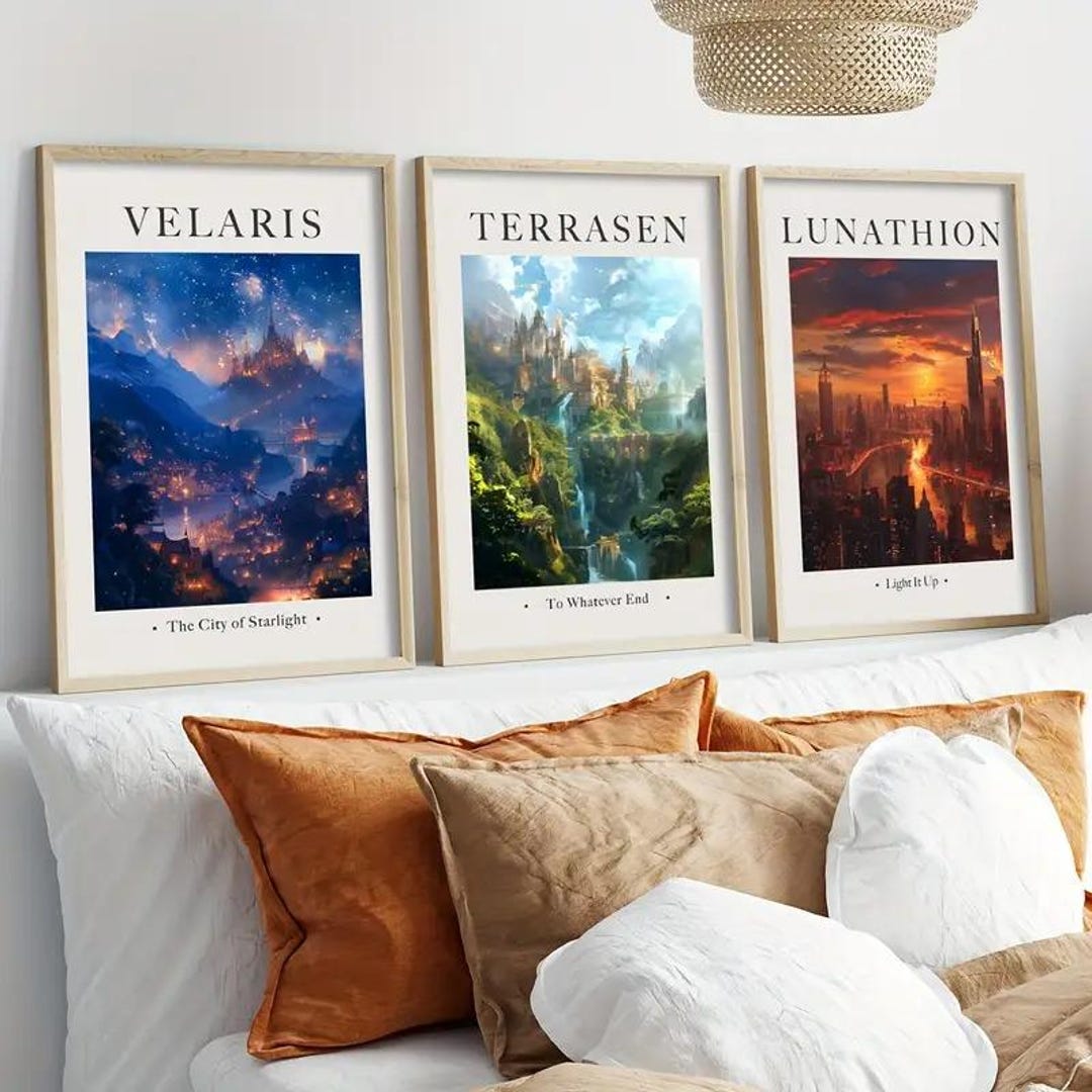 Vintage Posters - Fantasy Themed Art Decor - the City of Starlight, to ...