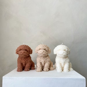 Cockapoo| Dog | Candle | Pillar | Handmade | Animal | Gift - Etsy UK