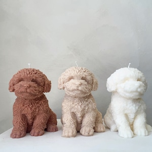 Cockapoo| Dog | Candle | Pillar | Handmade | Animal | Gift - Etsy UK