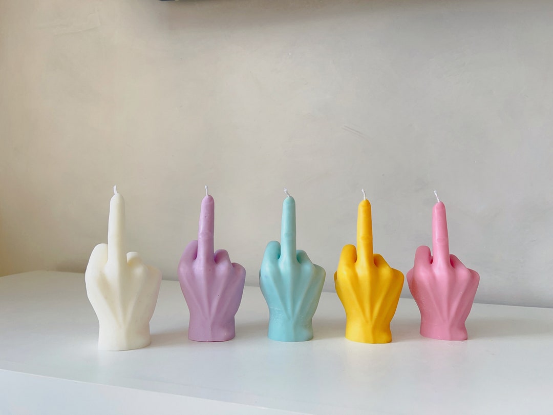 Middle Finger Candle | Novelty | Candle | Gift - Etsy