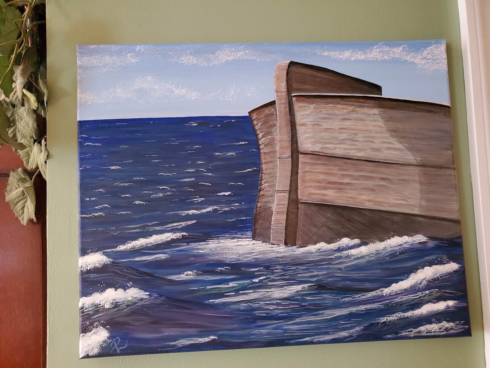 Noahs Ark Painting Christian Artwork Painting Bible Artwork - Etsy