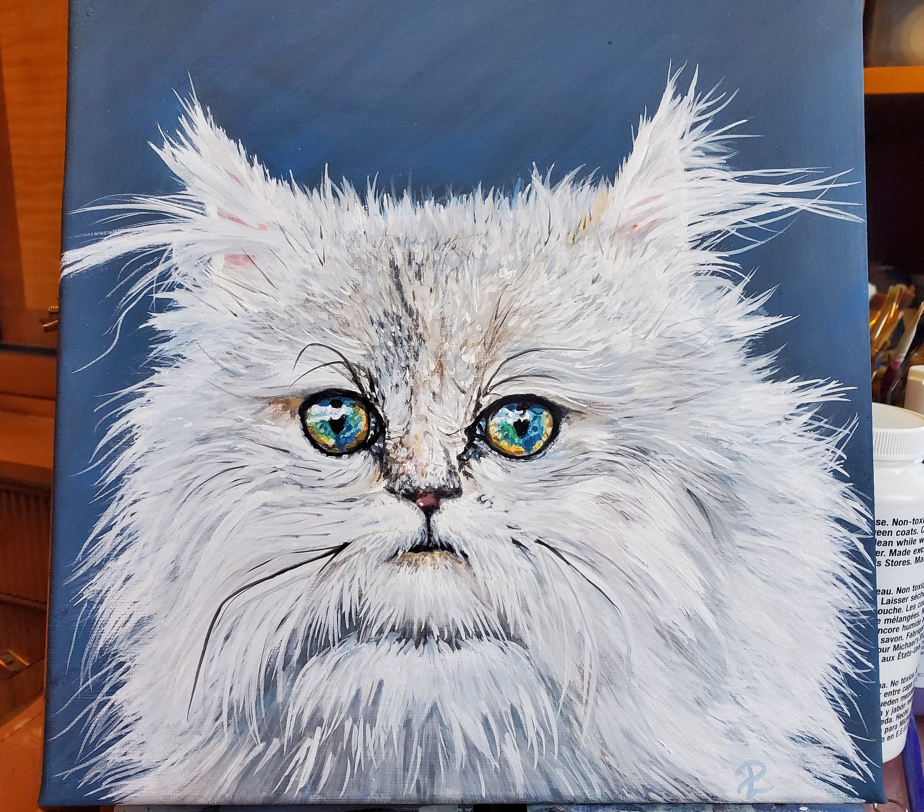 Katzenbild, Katzenbild, Katzenbild, Katzenbild vom Foto, Katzenportrait ...