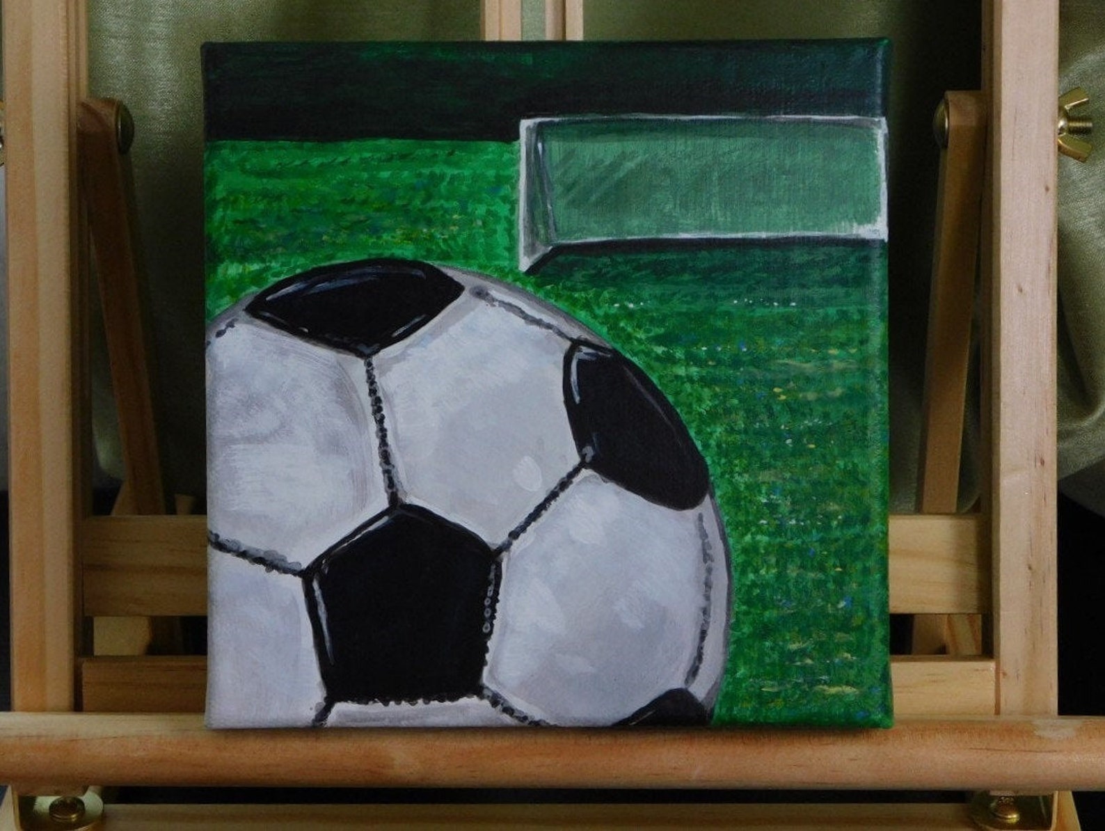 Soccer Ball, Soccer Ball Painting, Sports Ball Artwork, Soccer Ball ...