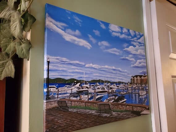 Art & Collectibles Acrylic Occoquan Virginia Park Painting Occoquan ...