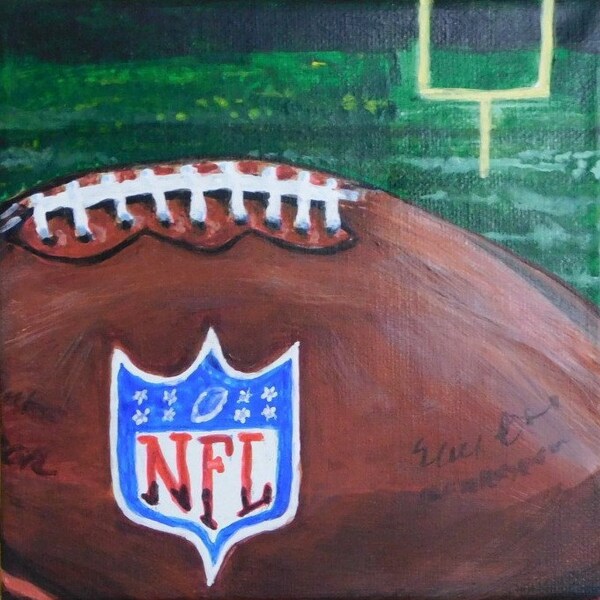 Football Painting - Etsy