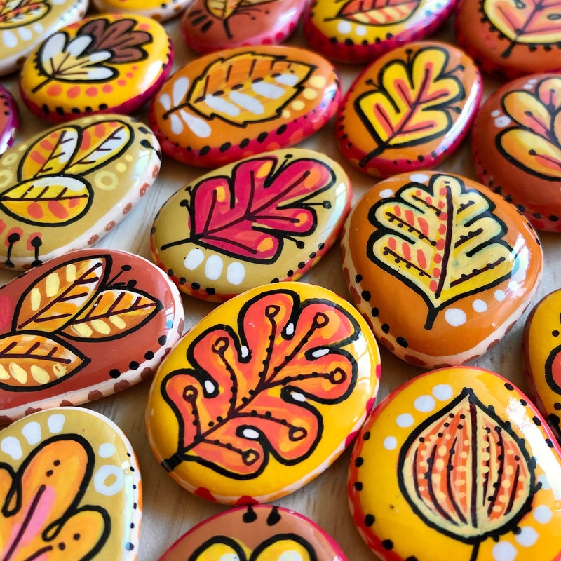 Thanksgiving Rocks - Etsy