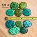 Sets of 10 Pretty Green Hand-painted Stones Kindness Rocks - Etsy