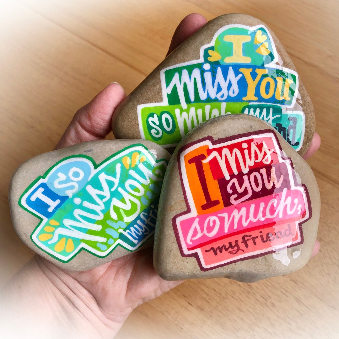 Memorial Painted Rocks · Hand-painted Keepsake Art Stones · in Memory ...