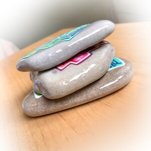 Memorial Painted Rocks · Hand-painted Keepsake Art Stones · in Memory ...