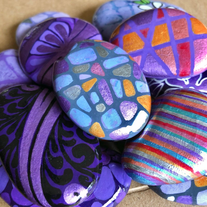 Handpainted Rocks - Etsy
