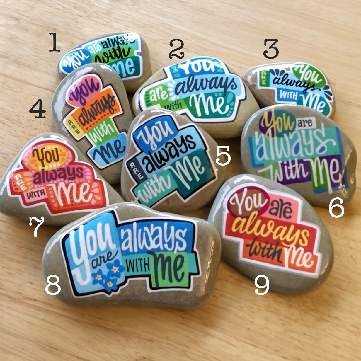 Memorial Painted Rocks Keepsake Art Stones in Memory of - Etsy