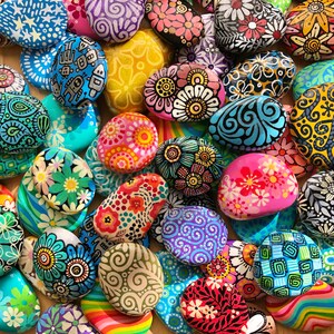 Grab Bags of Random, Pretty Stones · Fun, Hand-painted Rocks · Let Me ...