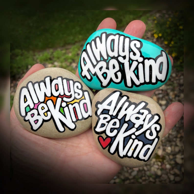 Bible Verses Painted Rocks Always Be Kind Ephesians 4:32 - Etsy