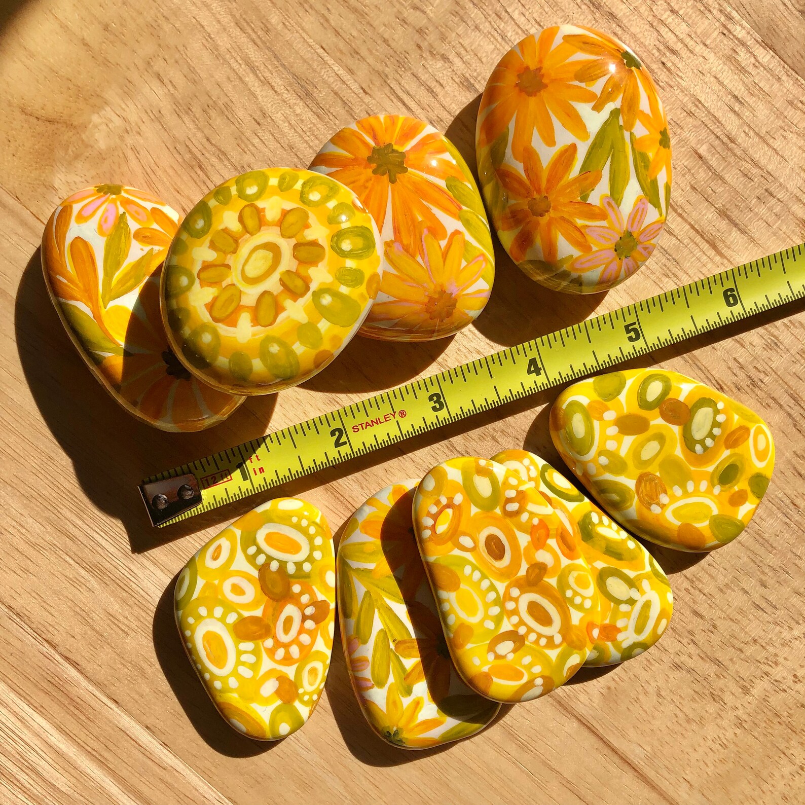 Fun & Pretty Painted Stones Set of 4 or Set of 5 Art Rocks - Etsy