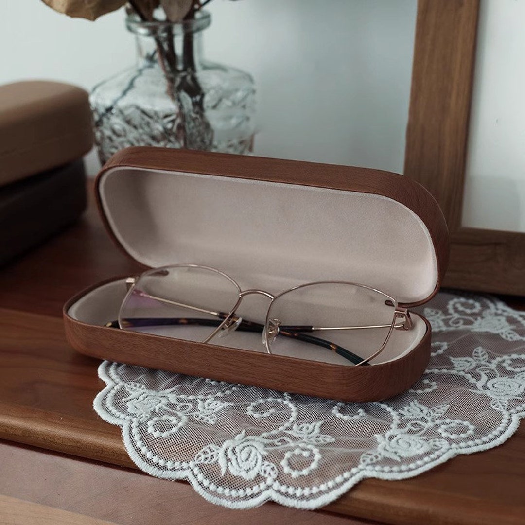 Retro Wood Glasses Case Reading Eyeglasses Box Glasses - Etsy