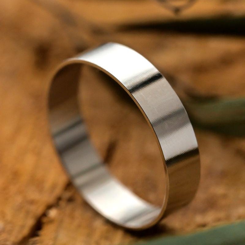 5mm Wedding Ring Titanium - Etsy