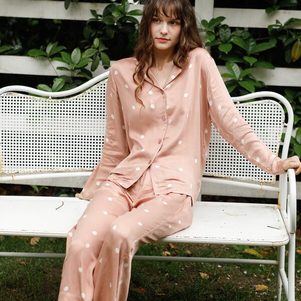 Polka Dot Pajamas - Etsy