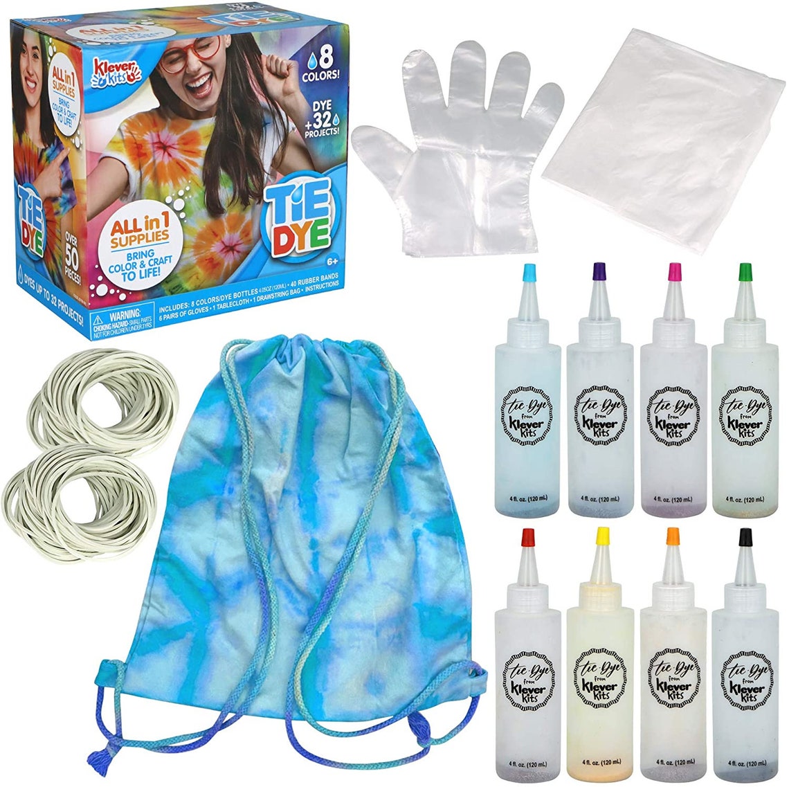 DIY Tie Dye Set 1 in 8 bottles with 120ml Each | Etsy