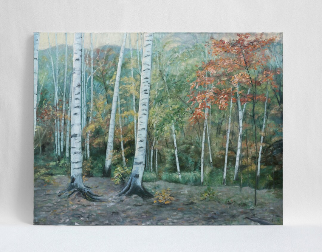 Impressionism Realistic Art - Colorful Landscape Painting - Autumn ...