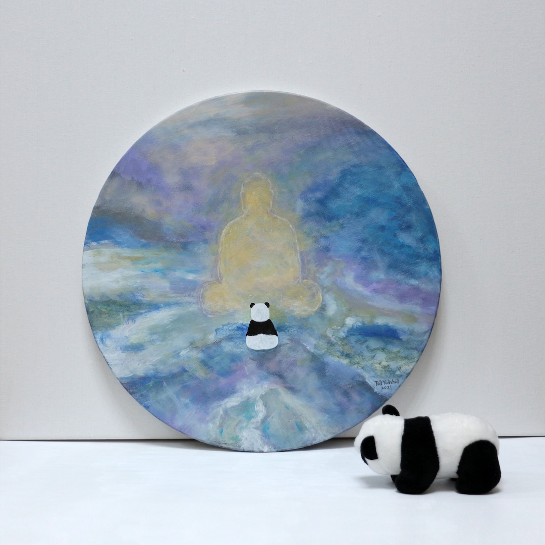 Contemporary Abstract Painting - Pandas Art - Zen No.3 ( Original ) - Etsy