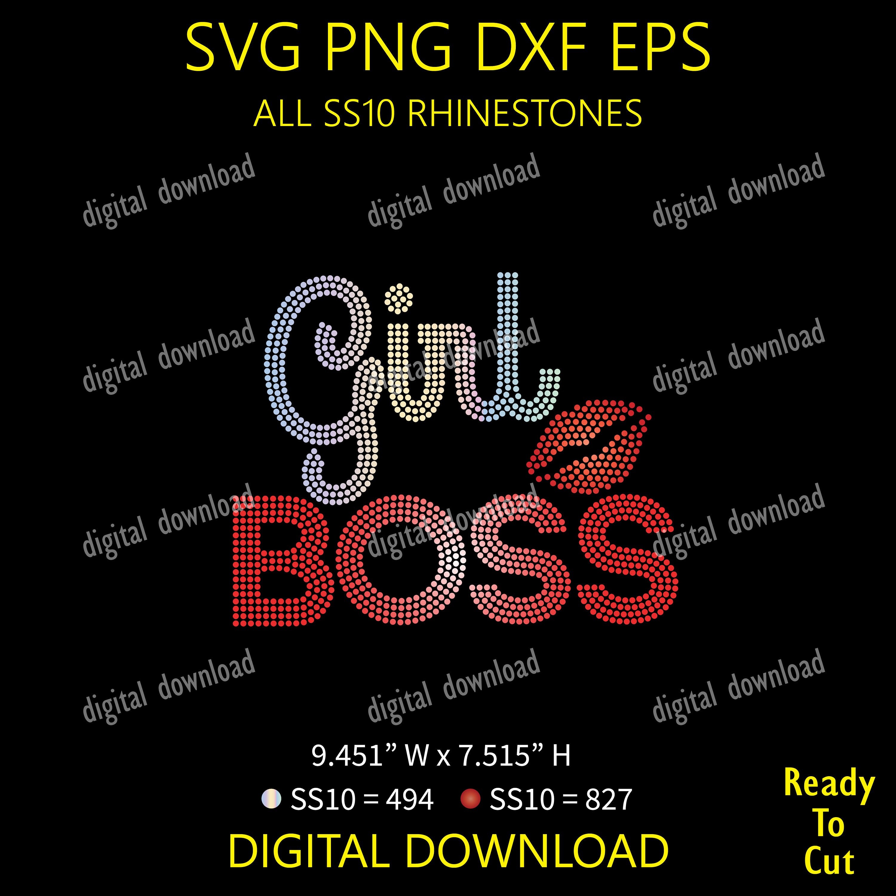 Rhinestones Hat Making & Hair Crafts boss rhinestone svg shirt design ...