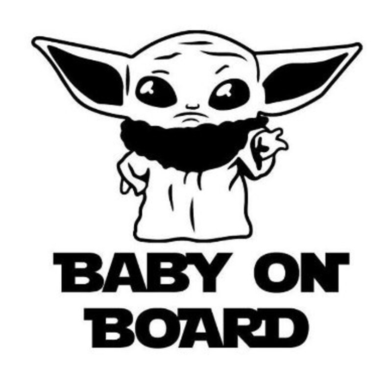 Baby Yoda on Board - Etsy