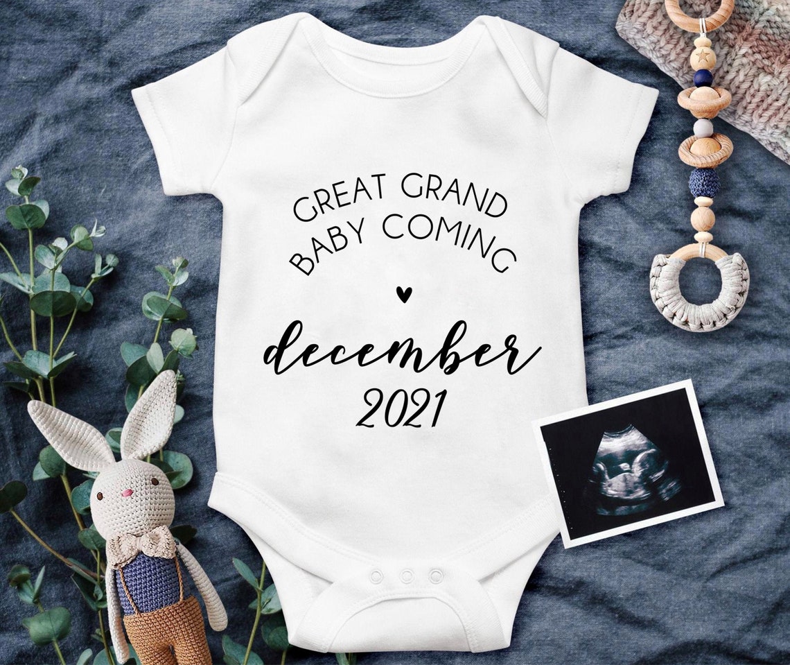 Great Grand Baby Coming Pregnancy Announcement Great | Etsy