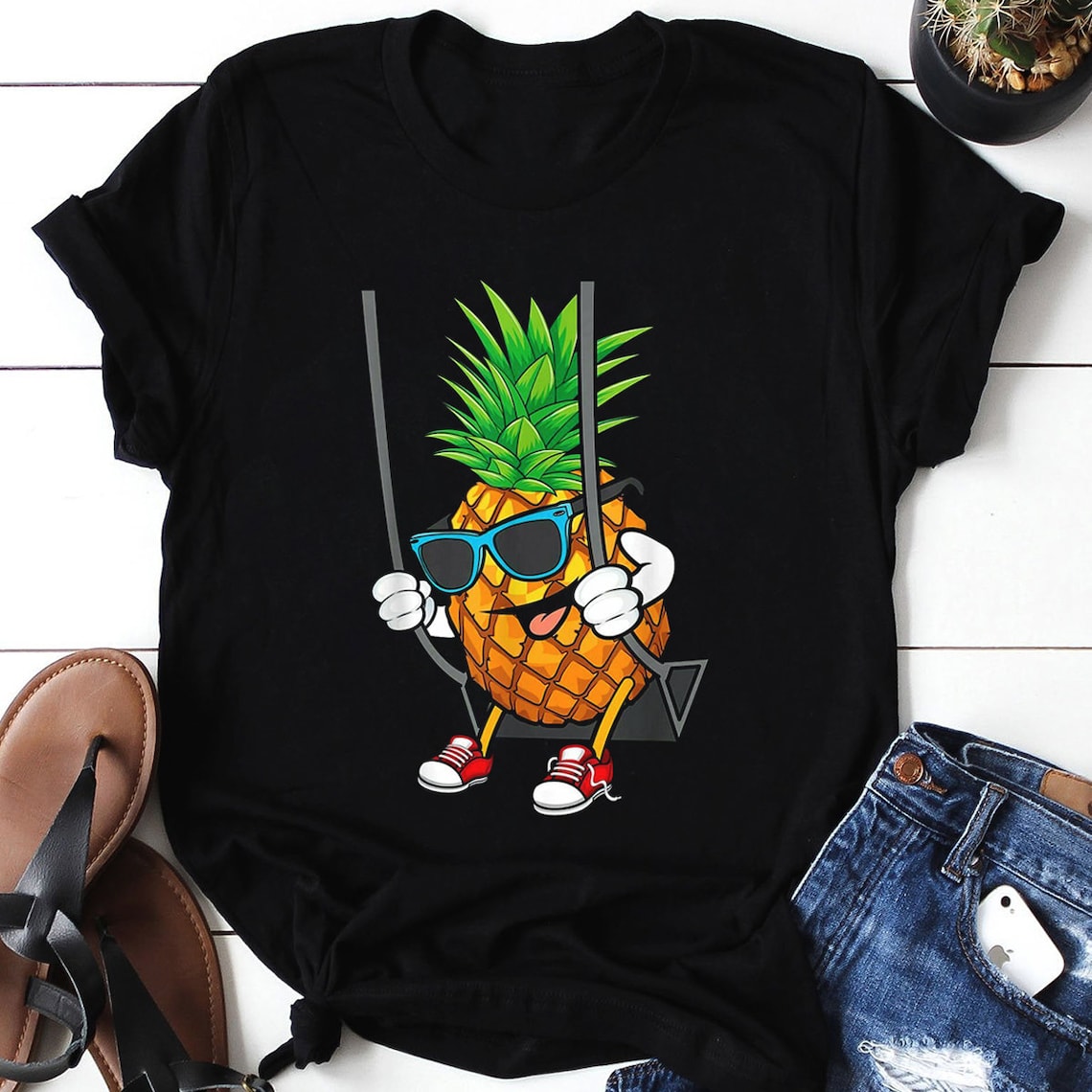 Funny Swinging Pineapple Swinger T Shirt Funny Tee T 2021 Etsy