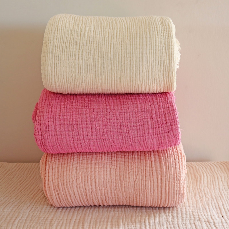 Muslin Baby Blanket Plain - Etsy UK