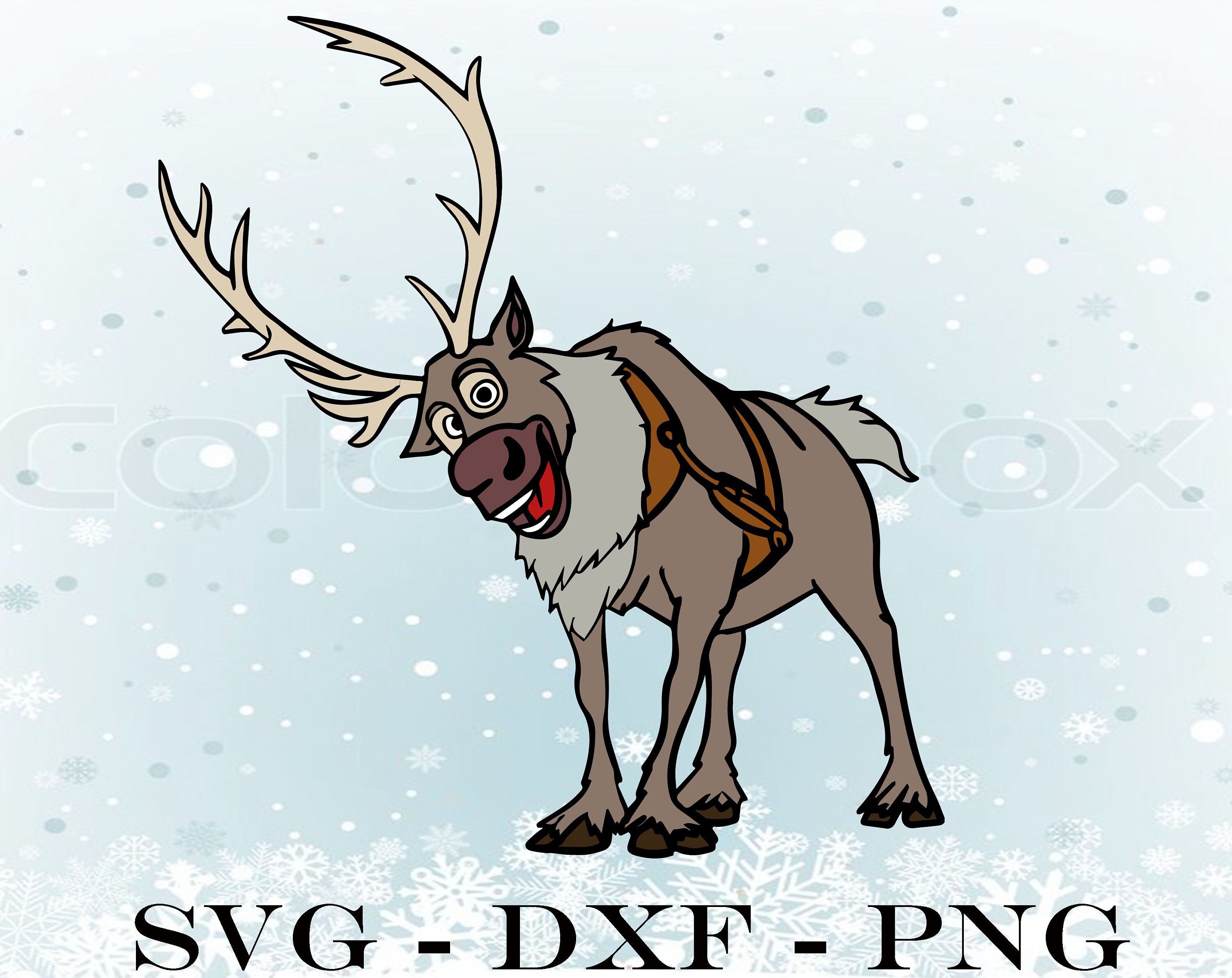 Sven svg png dxf Disney Frozen svg png dxf Disney Frozen | Etsy