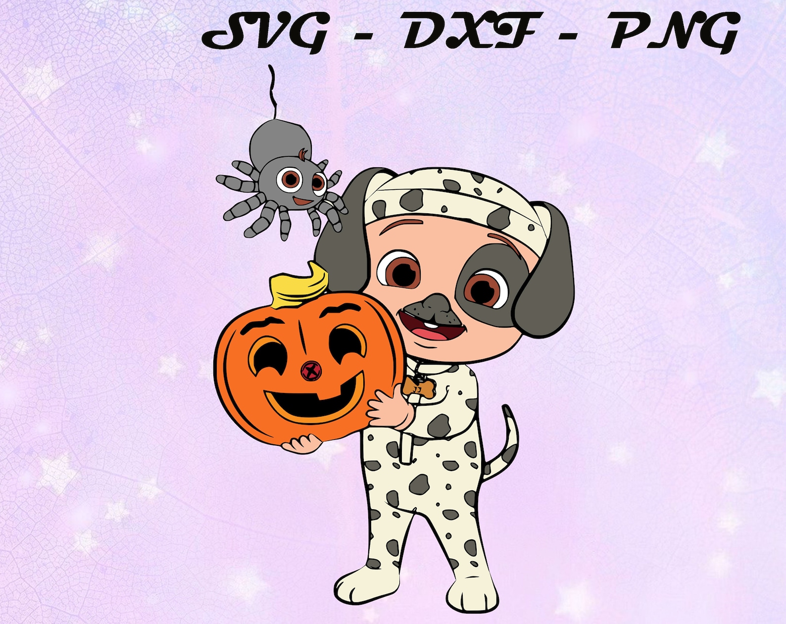 Cocomelon JJ at Halloween svg dxf png Cocomelon svg dxf | Etsy