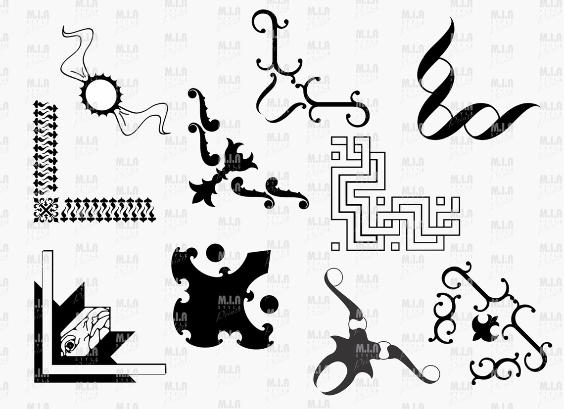 Corner SVG Bundle Corner Svg Decorative Frame Corners Svg - Etsy