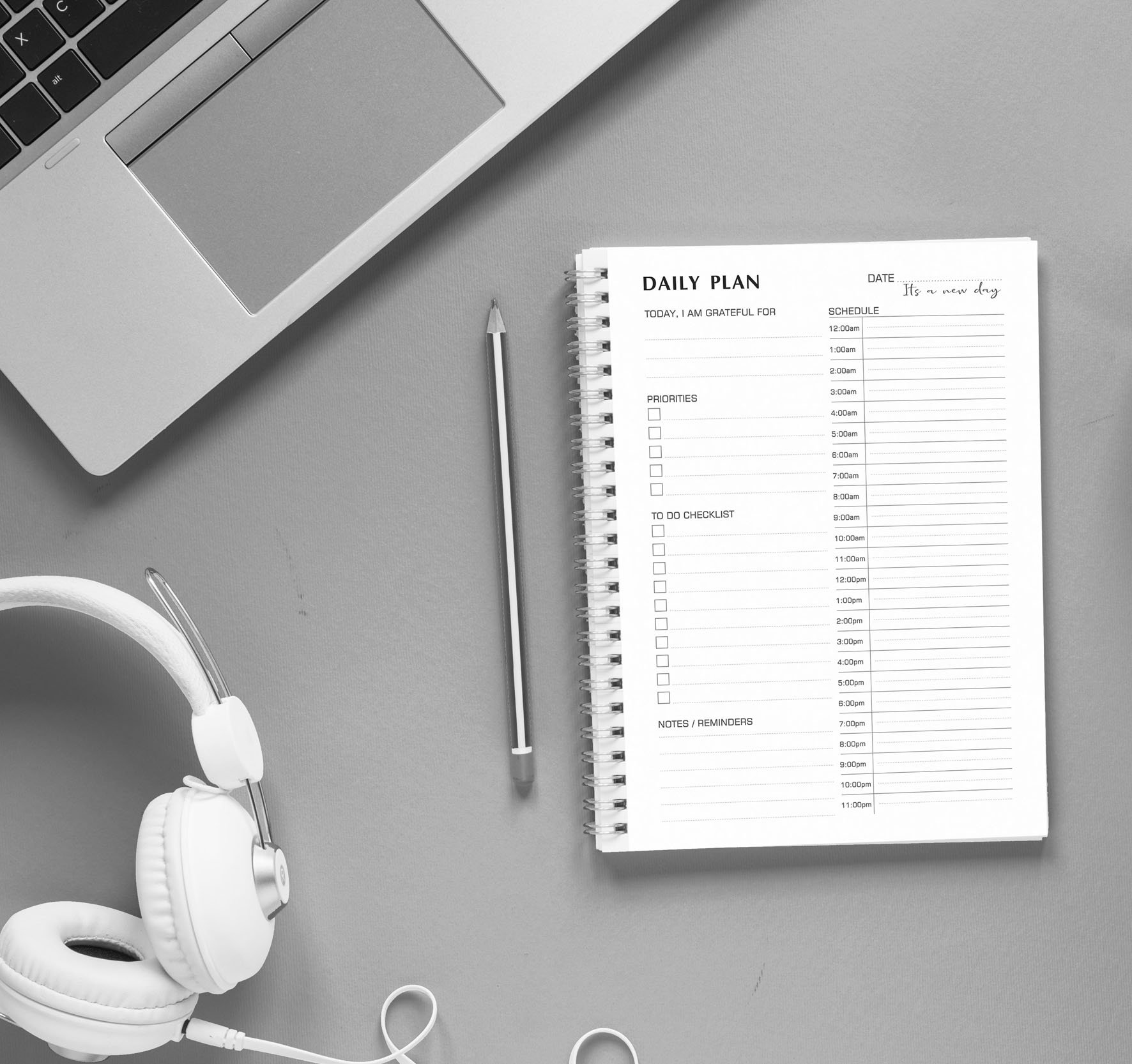 Daily Planner Printable 24 Hour Daily to Do List for Personal - Etsy