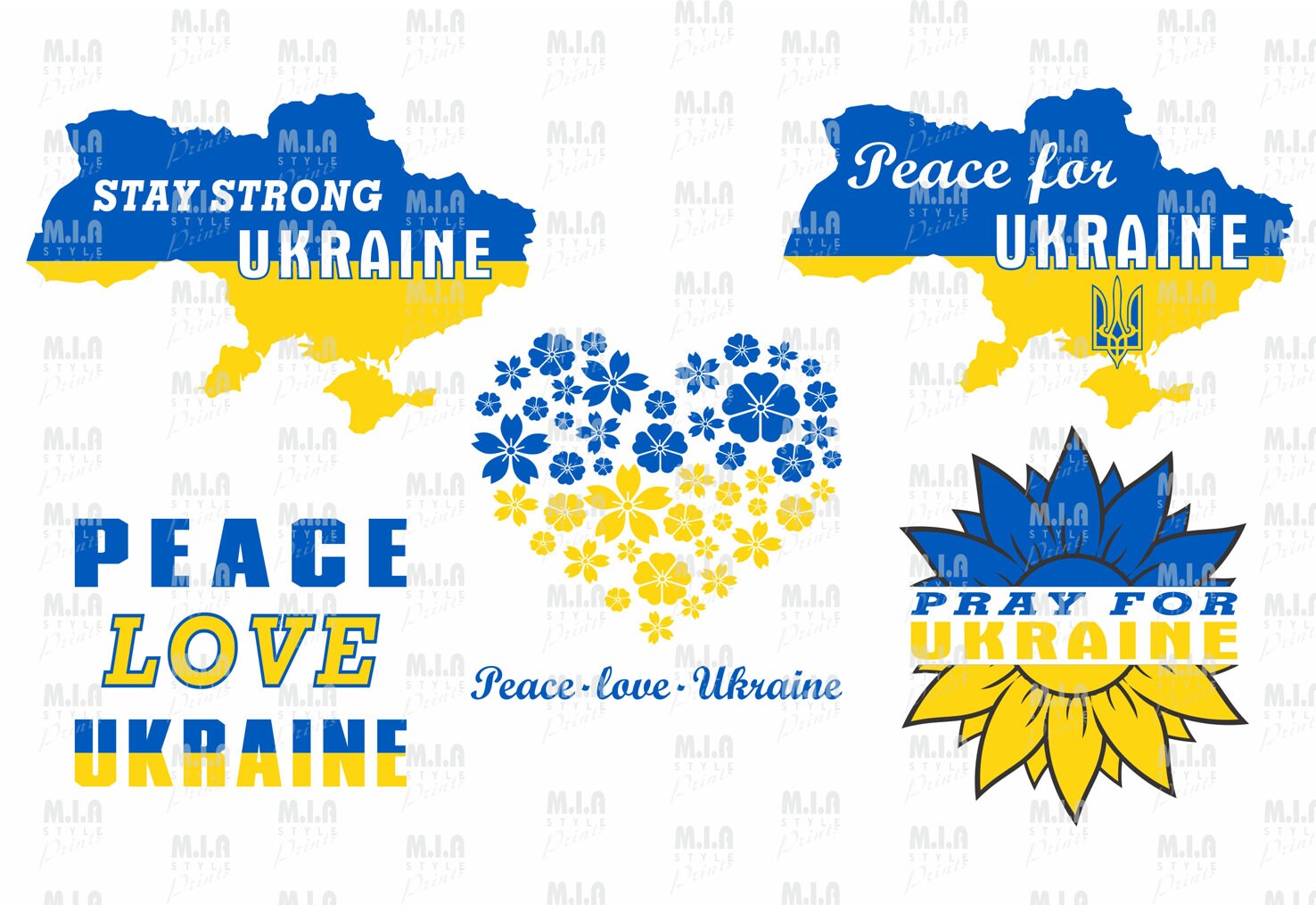 Ukraine SVG Bundle, Stand With Ukraine, Peace Love SVG, Stop War Svg ...