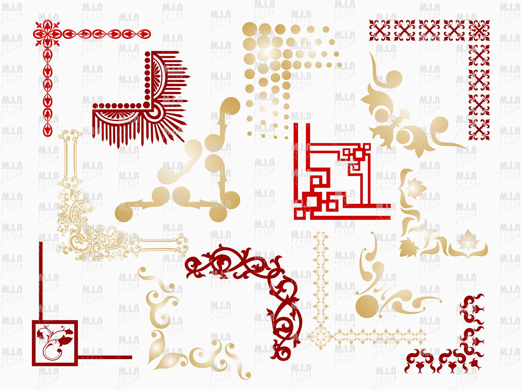 Corner SVG Bundle Corner Svg Decorative Frame Corners Svg - Etsy