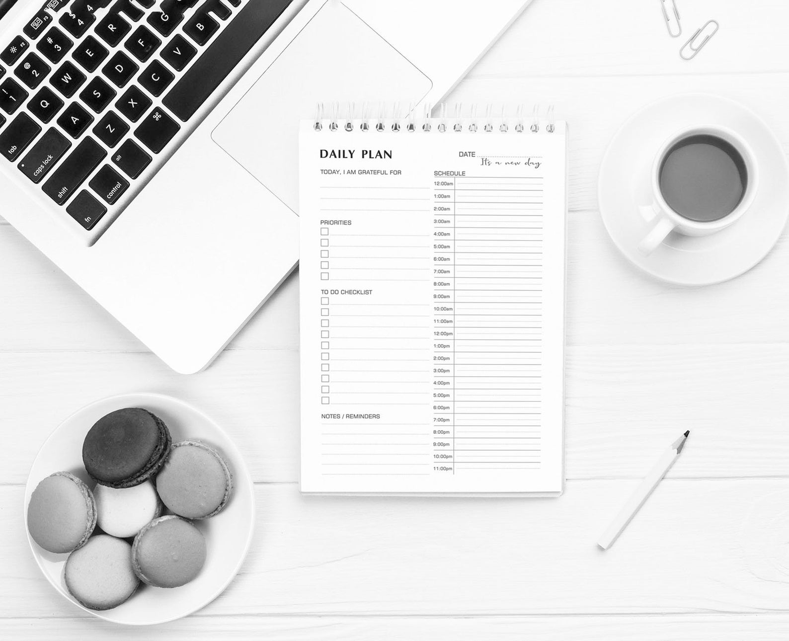 Daily Planner Printable 24 Hour Daily to Do List for Personal - Etsy