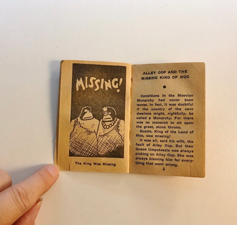 ALLEY OOP WHITMAN Book 1938, Missing King of Moo by V.T. Hamlin, Big ...