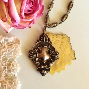 Victorian Sterling DANCE CARD Pendant, William B. Kerr, Antique Silver ...