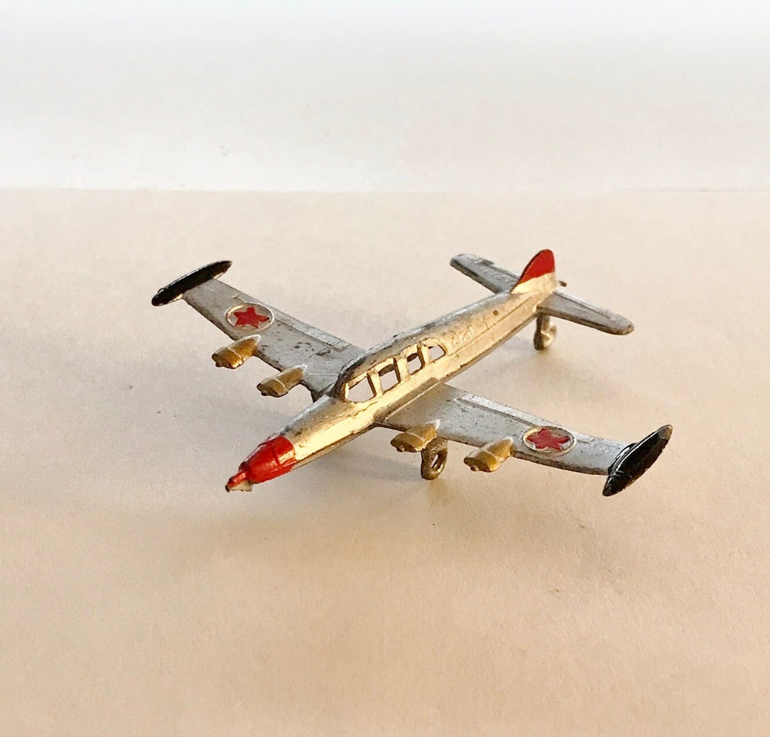 Miniature Bomber PLANE, Vintage Mini Military WWII Aircraft Airplane ...